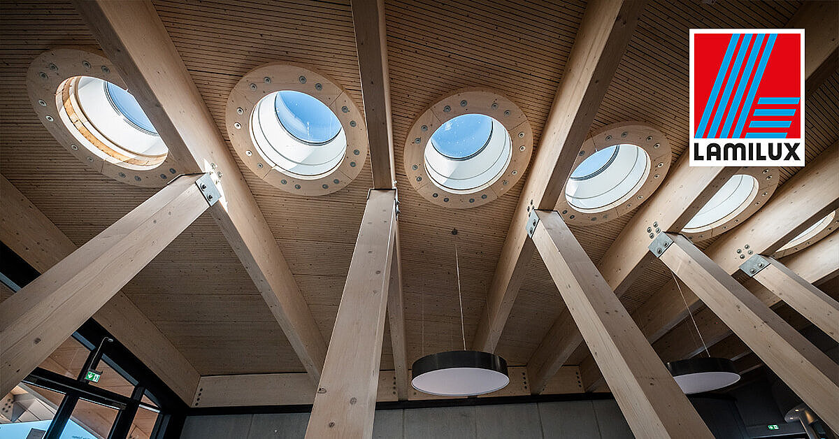 Glass Skylight aluminium Circular | LAMILUX
