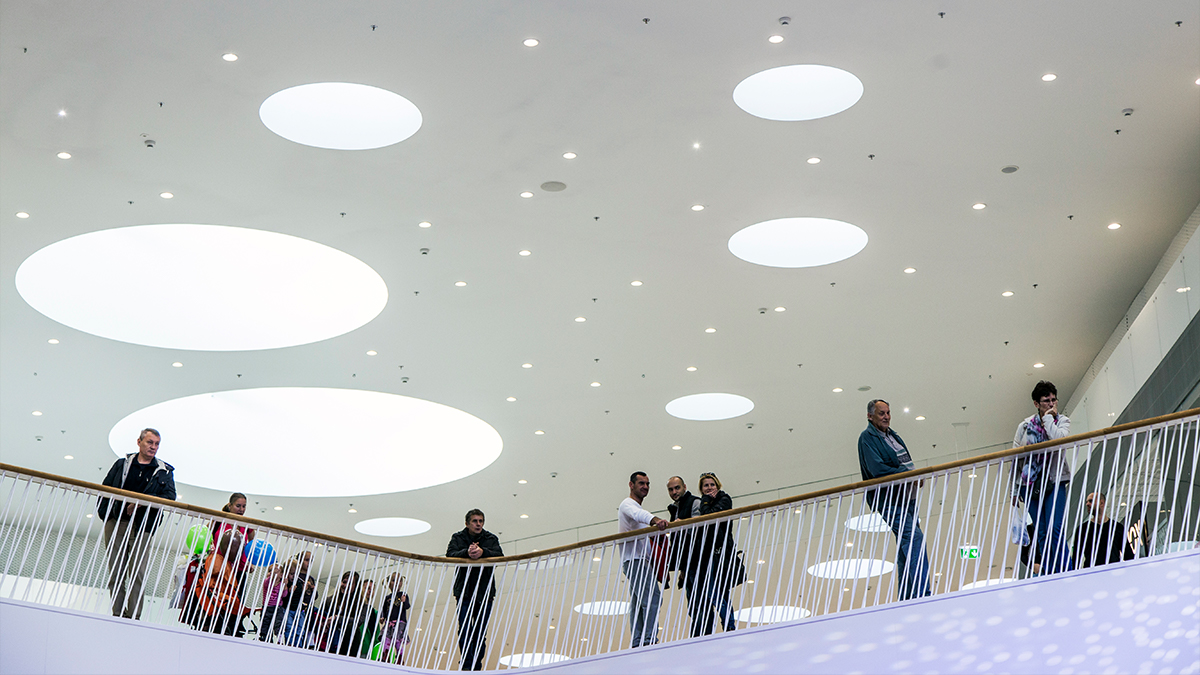 Glass Skylight Aluminium Circular Lamilux