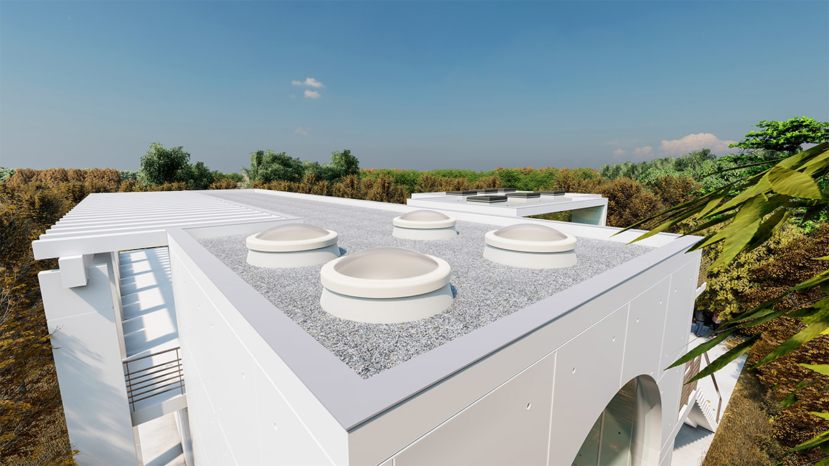 Rooflight F100 in round design | LAMILUX
